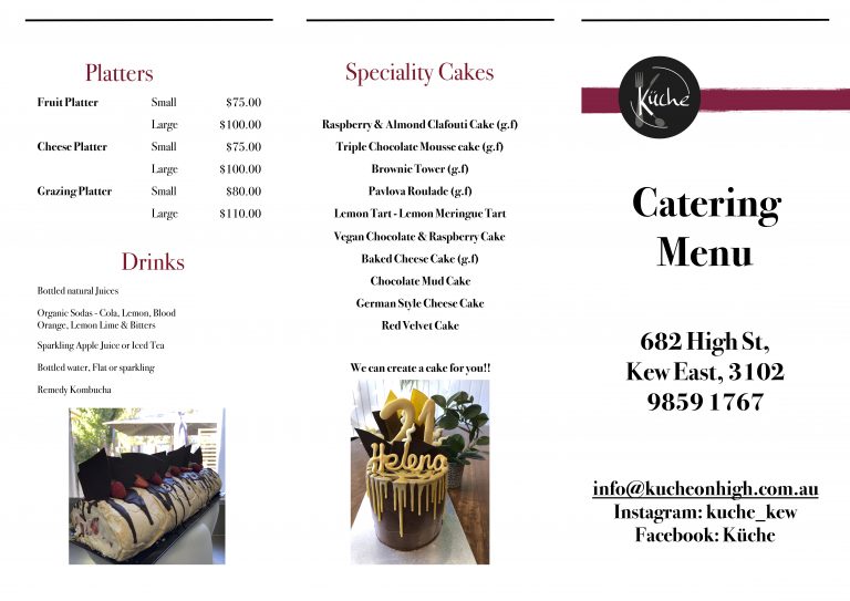 Catering Menu