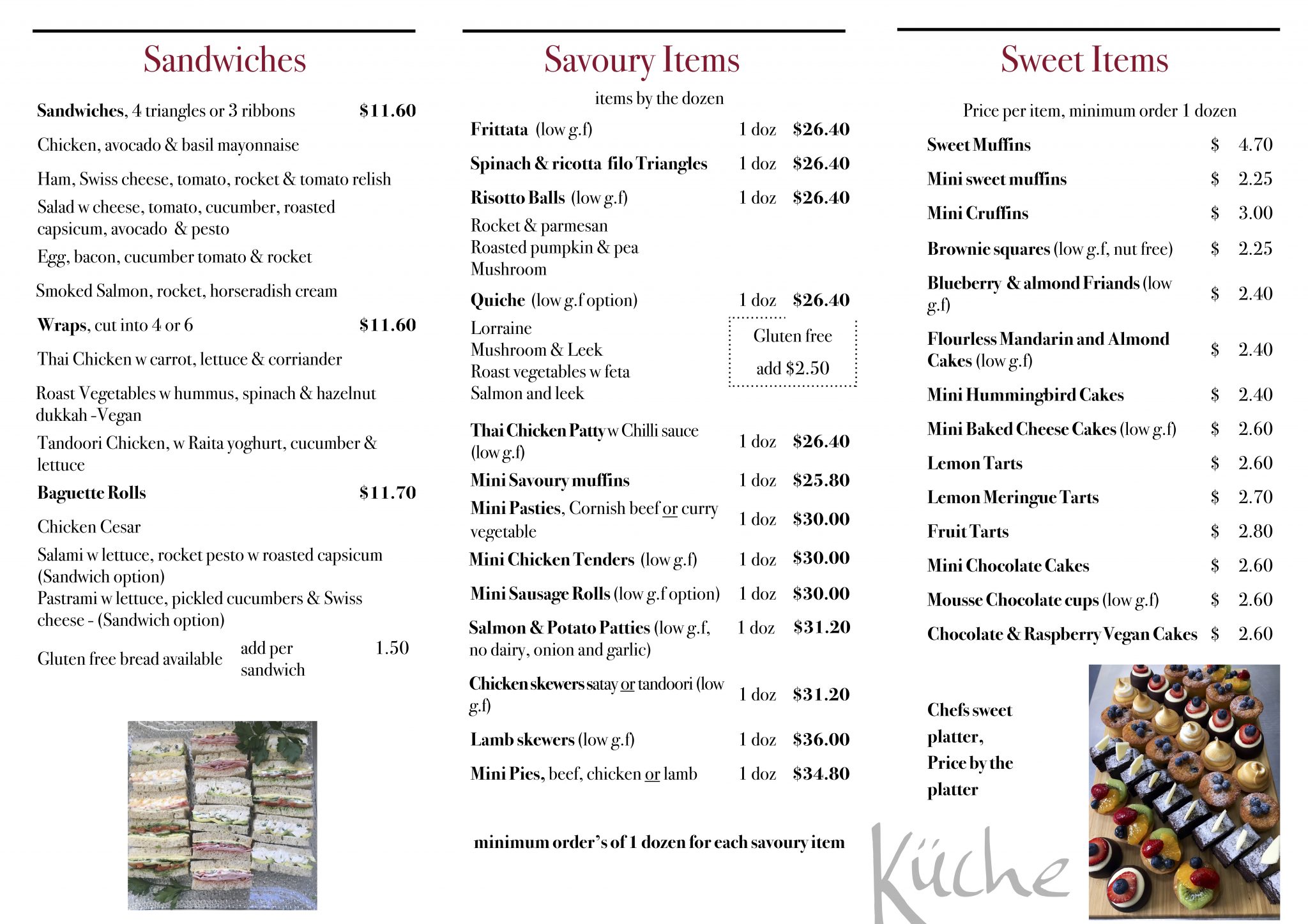 Catering Menu